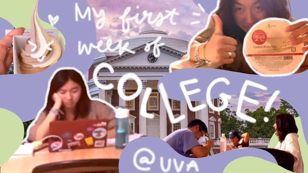 my first week of college (college freshman at UVA) - YouTube