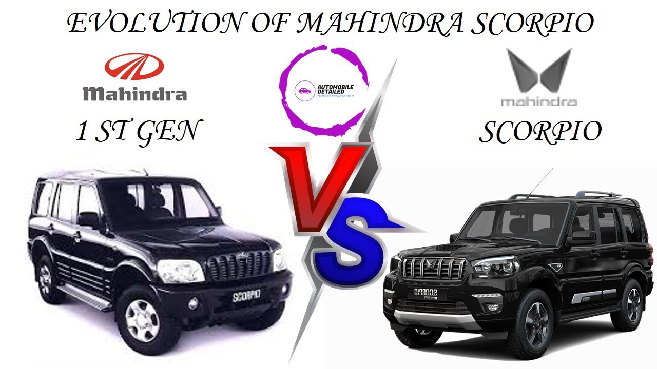 MAHINDRA SCORPIO EVOLUTION | MAHINDRA SCORPIO 1ST GENRATION TO SCORPIO ...