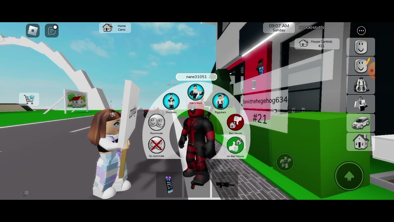 Roblox Brookhaven but me role playing as dead pool - YouTube