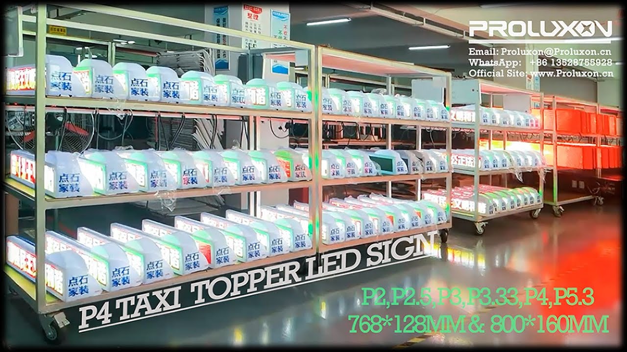 Taxi Topper LED Signs with Roof mobile advertising Billboards, Single ...