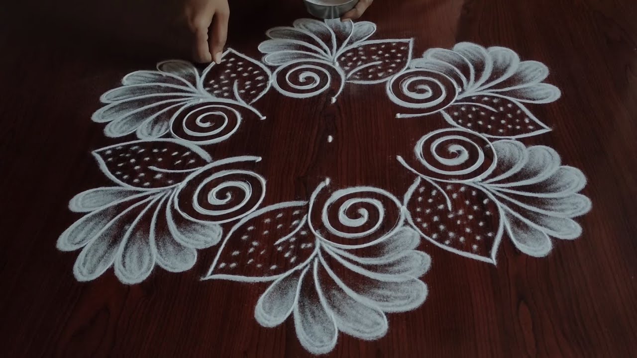 @srestarangoli2135 latest easy daily kolam 5×3 Dot's... - YouTube