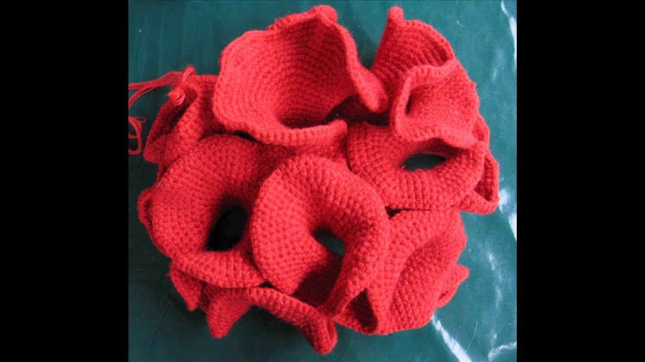 Red Hyperbolic Pseudosphere - YouTube