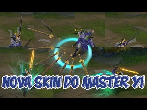 NOVA SKIN DO MASTER YI - ETERNAL SWORD YI - PBE - 3K DE PING - YouTube