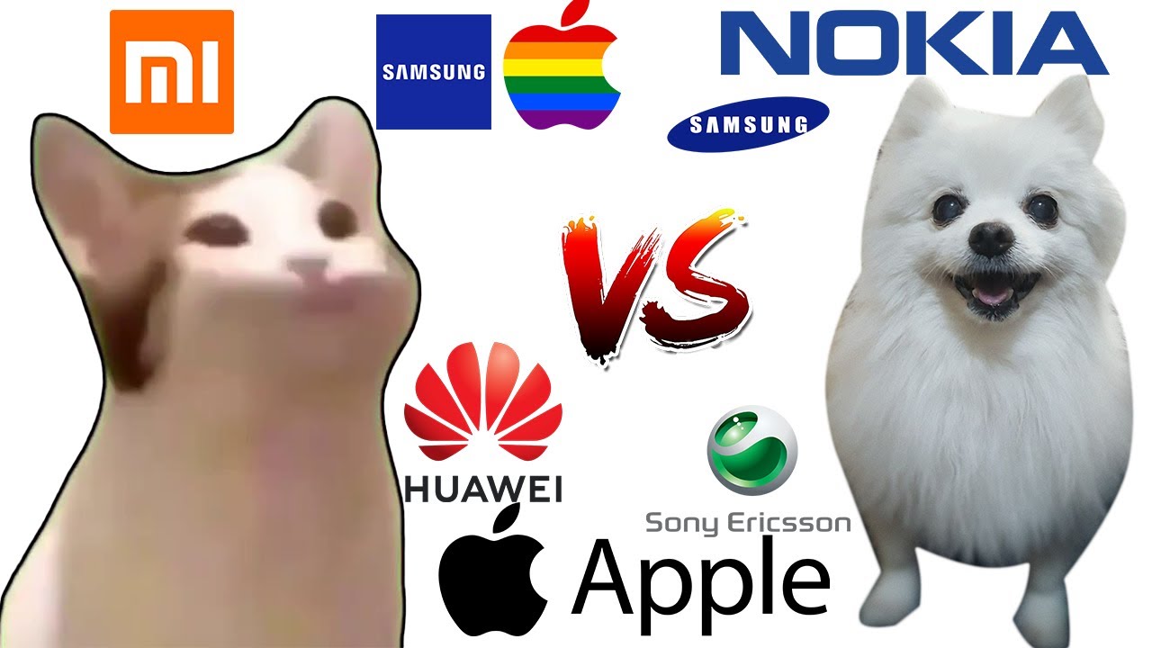 Pop Cat VS Gabe the dog but famous phone ringtones - YouTube