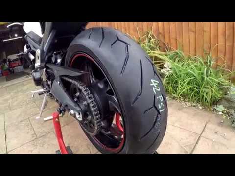 2015 Street Triple Rear Tyre - YouTube