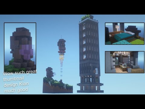 One-chunk skyscraper and gum gum builds - Minecraft timelapse - YouTube