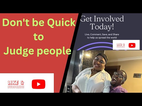 Never be quick to Judge people - YouTube