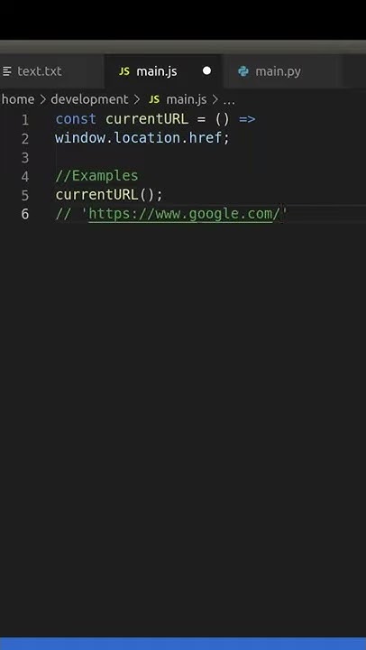 Returns the current URL in JavaScript #Shorts - YouTube