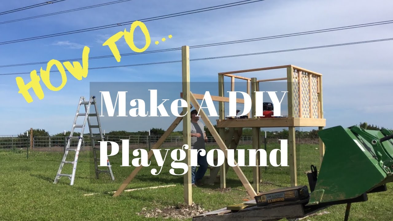 How To Make A DIY Playground - YouTube