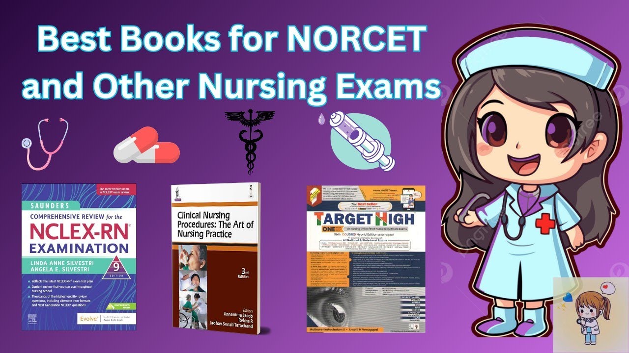 Top 5 Books to Ace NORCET and Nursing Competitive Exams!! 📚 - YouTube