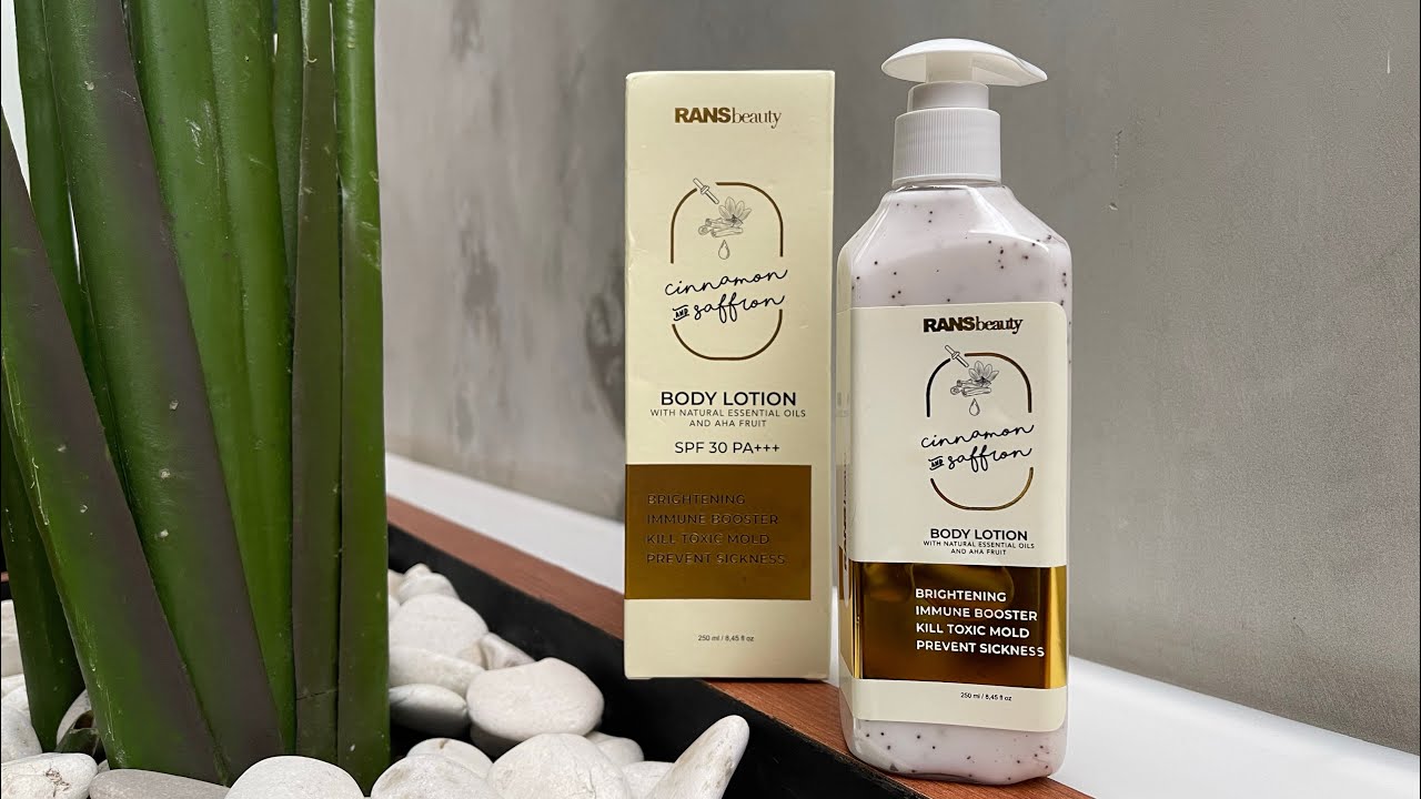 Rans Beauty - Cinnamon & Saffron Body Lotion - YouTube