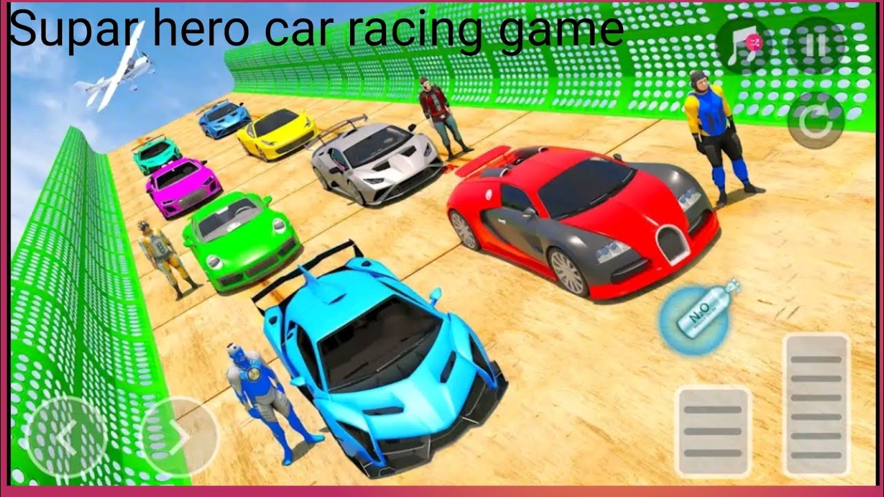 Supar hero car racing game video #suparcar #suparhero - YouTube