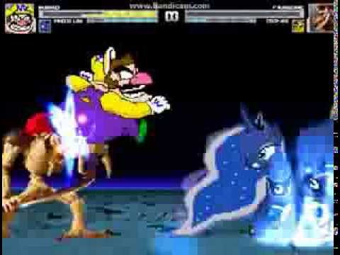 Mugen: Wario n Luna vs Fangore and Cyber Jake. - YouTube