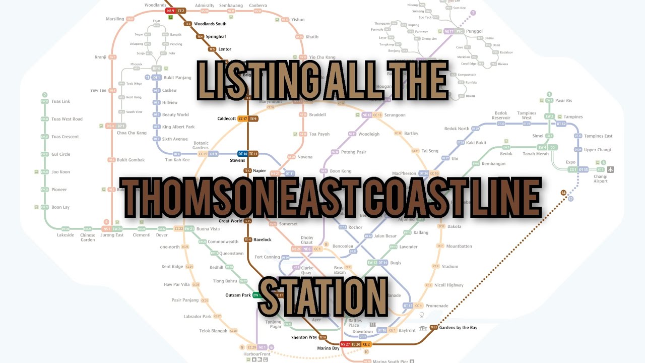 Listing all the Thomson East Coast Line station - YouTube