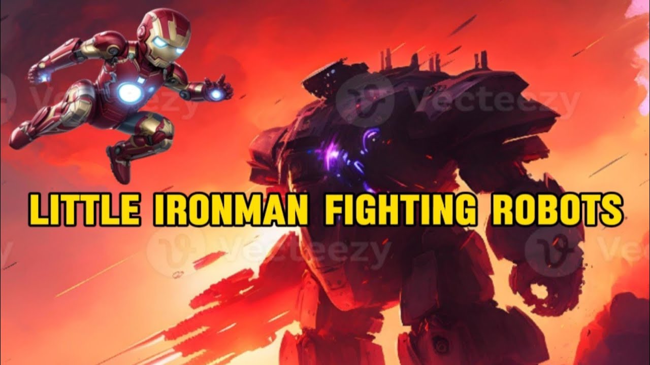 little ironman fighting robots - YouTube