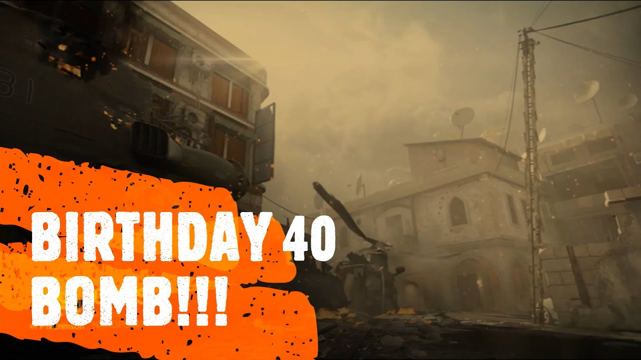 BIRTHDAY 40 BOMB! - YouTube