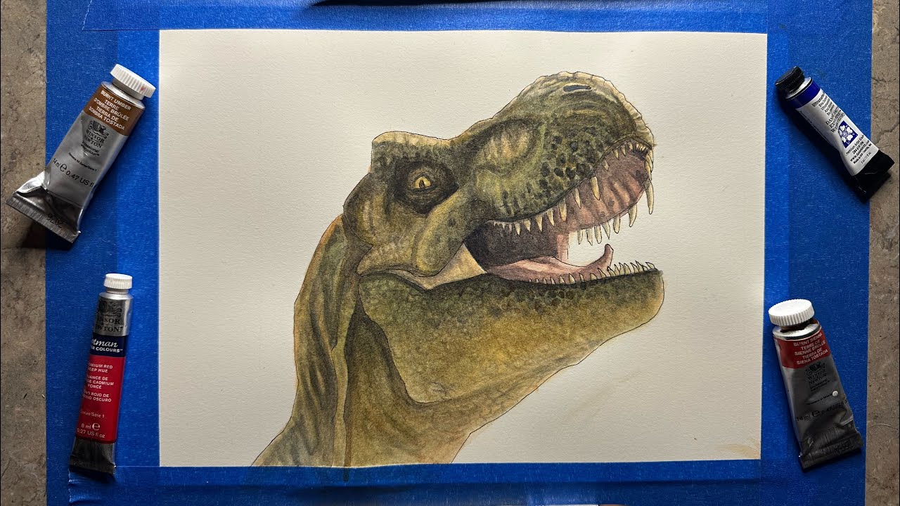 How to Paint a Jurassic World T-Rex - YouTube