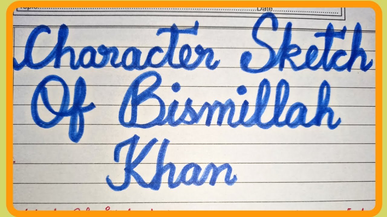 Bismillah Khan Sketch