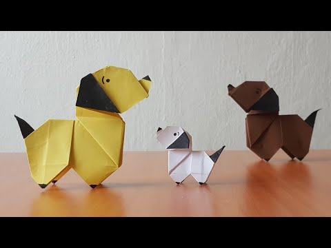 KAĞITTAN KÖPEK YAPIMI / ORİGAMİ KÖPEK YAPIMI