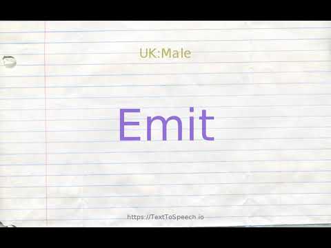 How to pronounce emit - YouTube