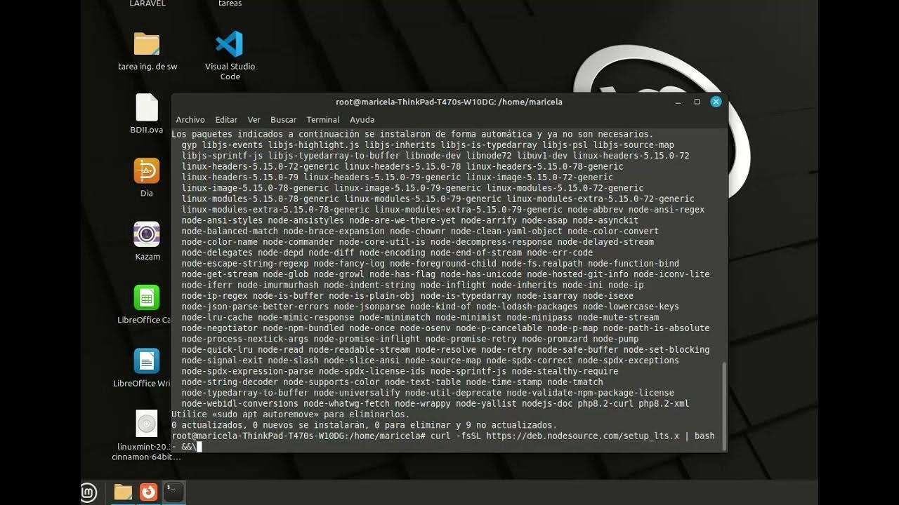 Instalación de npm, nosejs, ionic en Linux. - YouTube