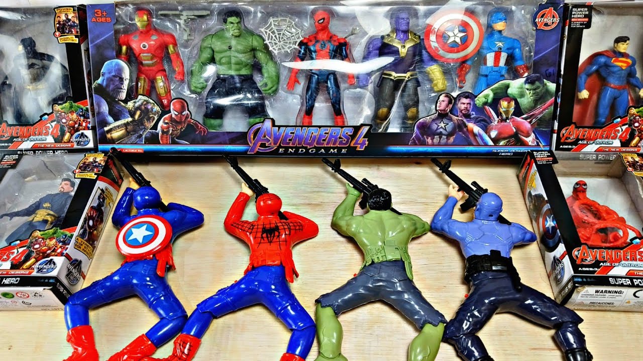AVENGERS TOYS #25/Action Figures/Unboxing/Cheap Price/Ironman,Hulk,Thor ...