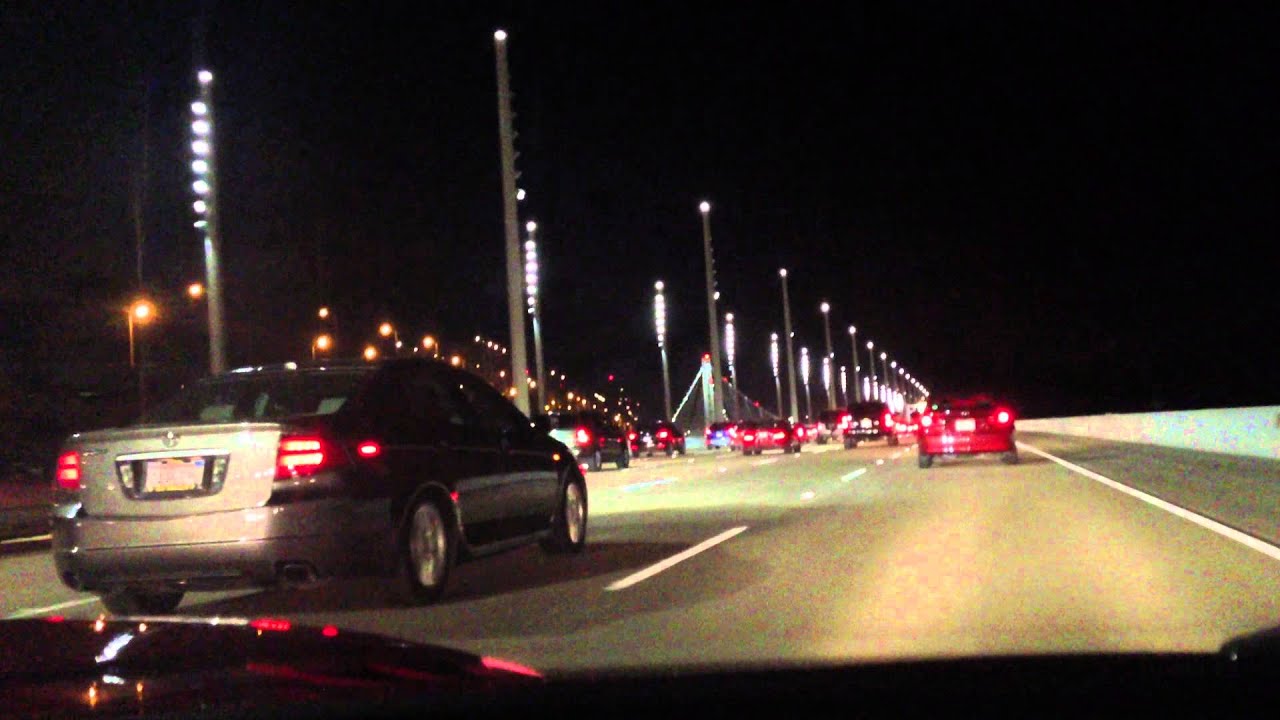 New Bay Bridge Opening Night Westbound Drive - YouTube