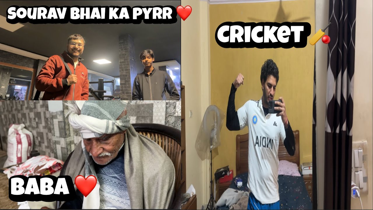 Cricket match … din khrb th aaj ka 😢|| baba ke sth khya khna♥️|| Sourav bhai ka pyrr vlogs k ...