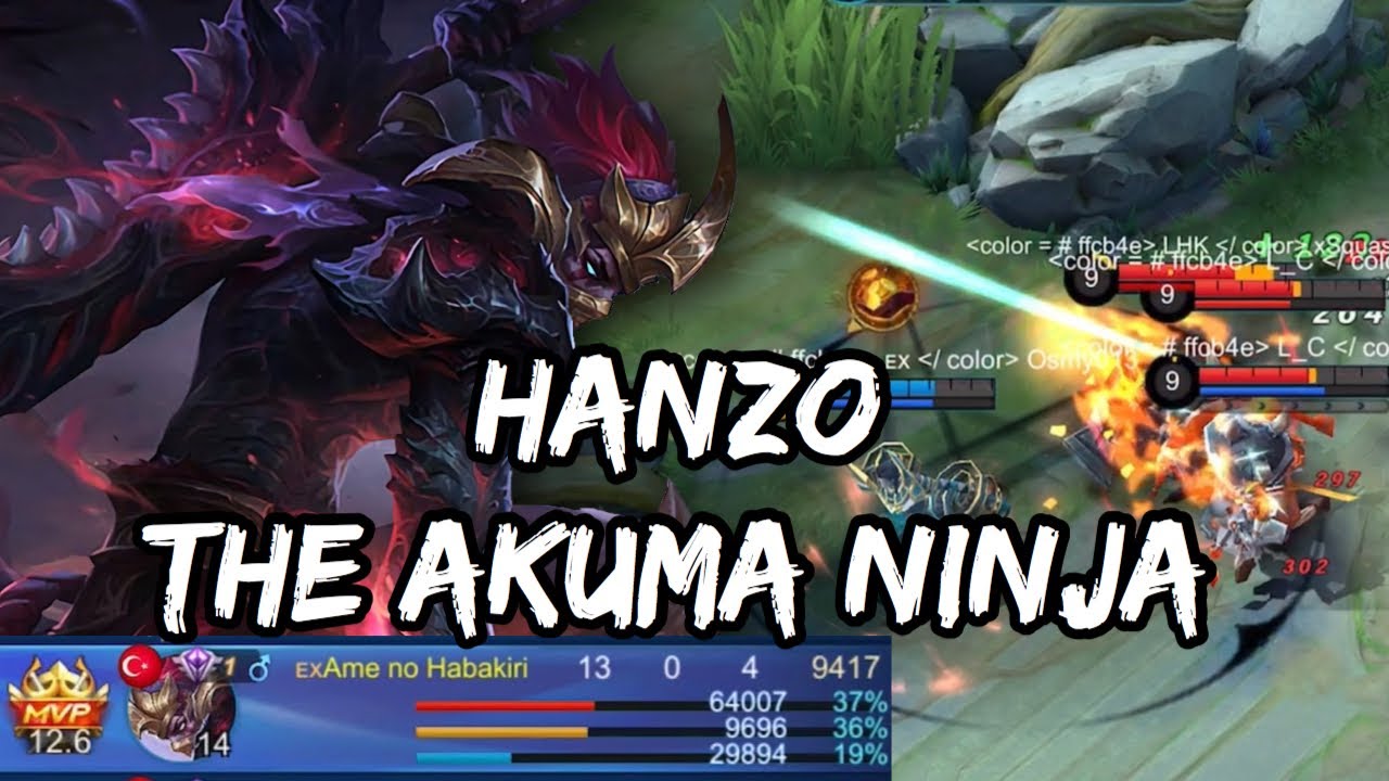 Hanzo the Akuma ninja | Mobile Legends Hanzo Gameplay/Build - YouTube