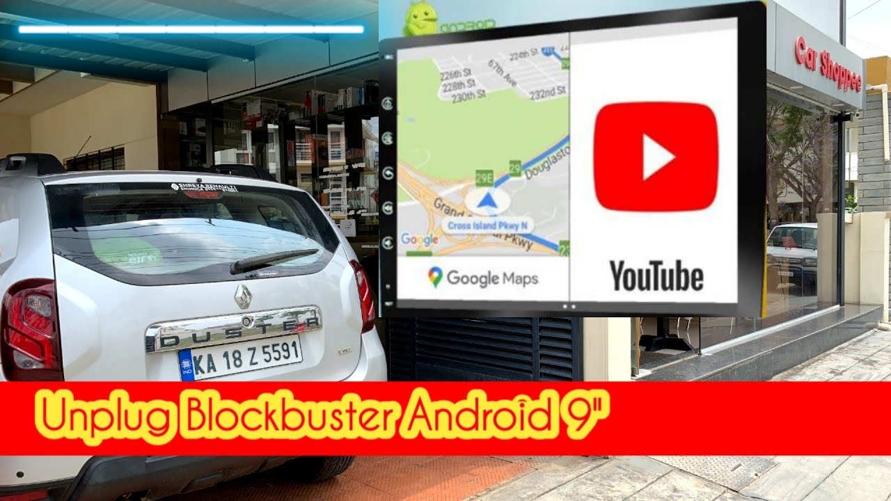 Renault Duster 9" Unplug Blockbuster Android Player Install with Voice ...