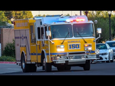 *Reserve* Engine 150 & Engine 151 Responding Glendale Fire Department ...