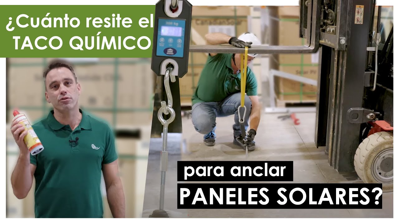 Ponemos a prueba el TACO QUÍMICO para los anclajes de los PANELES ...