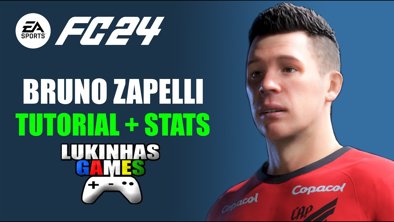 EA FC 24 | Bruno Zapelli | Athlético Paranaense | stats | pro clubs | tutorial | look alike ...