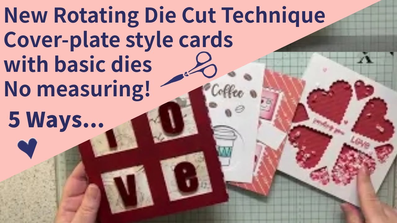 New Rotating Die Cut Technique for Card Making with Basic Supplies on ...