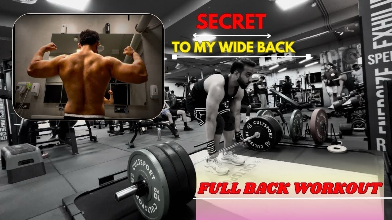 How I Built A Wide BACK | Build A Backlats Muscle | Back Workout at Gym ...