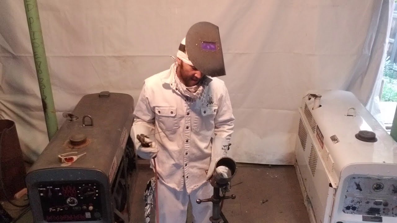 👨‍🏭 6010+ 4" downhill bead blind folded - YouTube