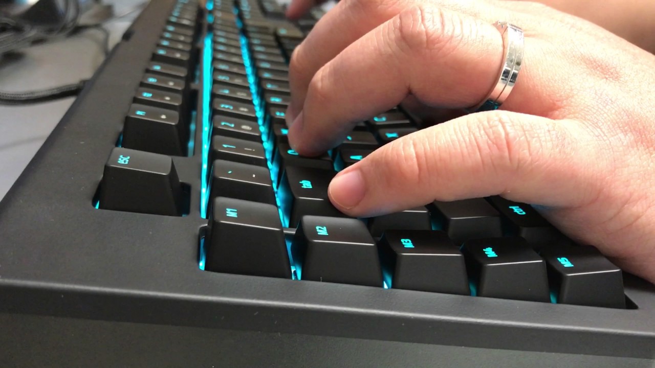 Razer yellow switch typing sound - YouTube