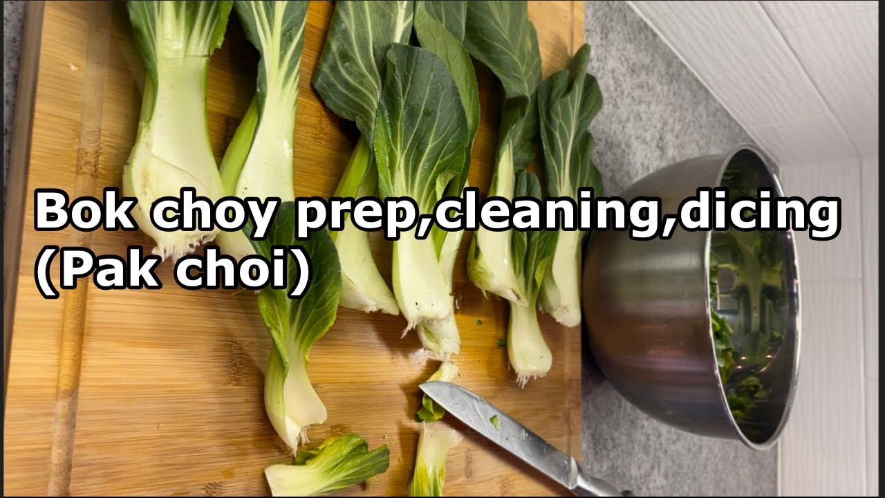 How to clean and cut Bok Choy | Pak Choi Prep - YouTube
