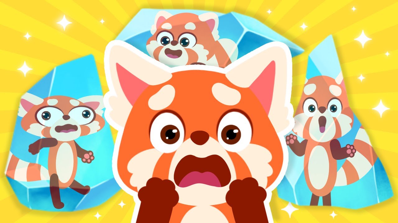 How Maika Red Panda Get Out of Reflection World | M2M 2D cartoon for kids - YouTube