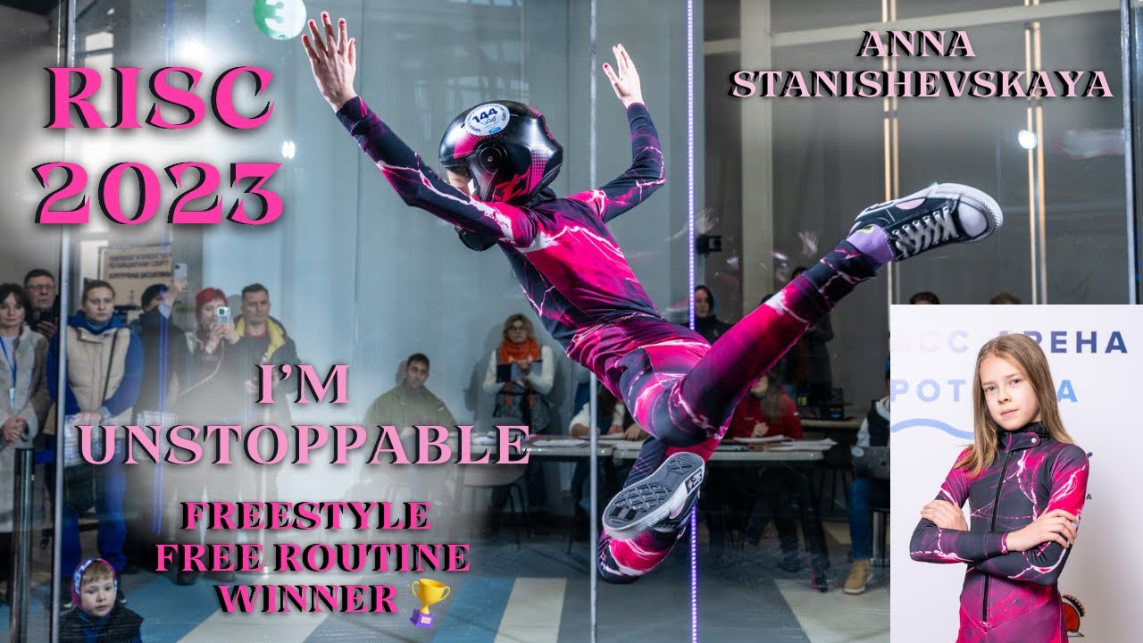 Russian Indoor skydiving championship 2023. Anna's winning free routine ...