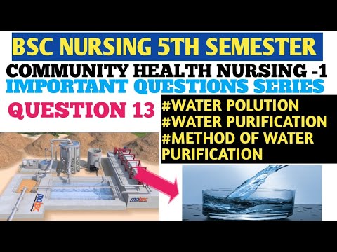 water polution, water purification/important questions series/CHN-1 ...