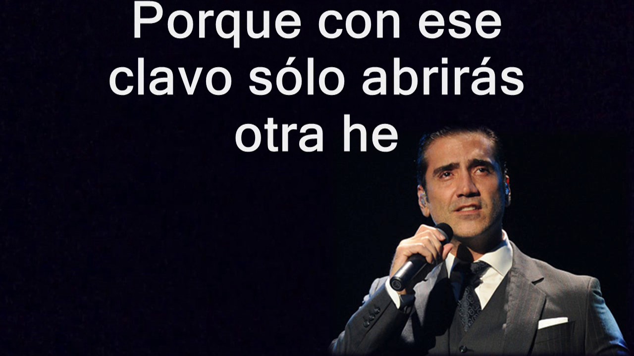 Sé Que Te Duele- Alejandro Fernández (Letra) - YouTube