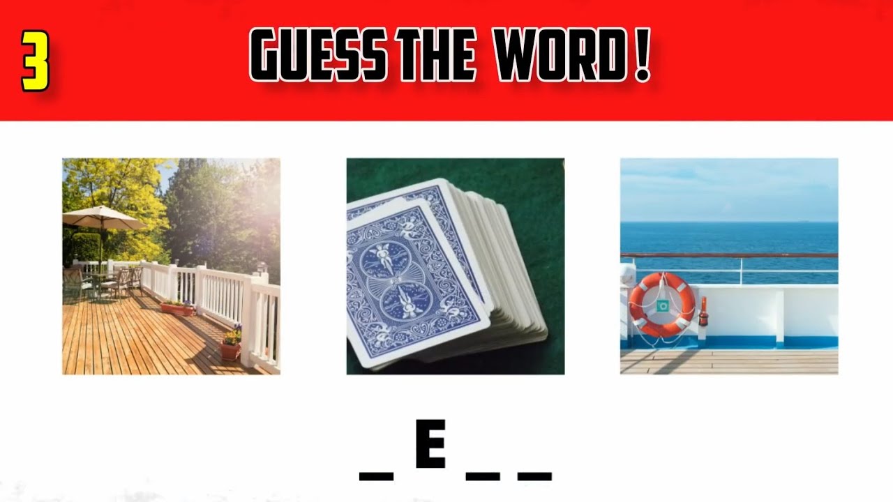 3 Pictures 1 Word Game with superhuman level! _ Fun games_7_Second ...