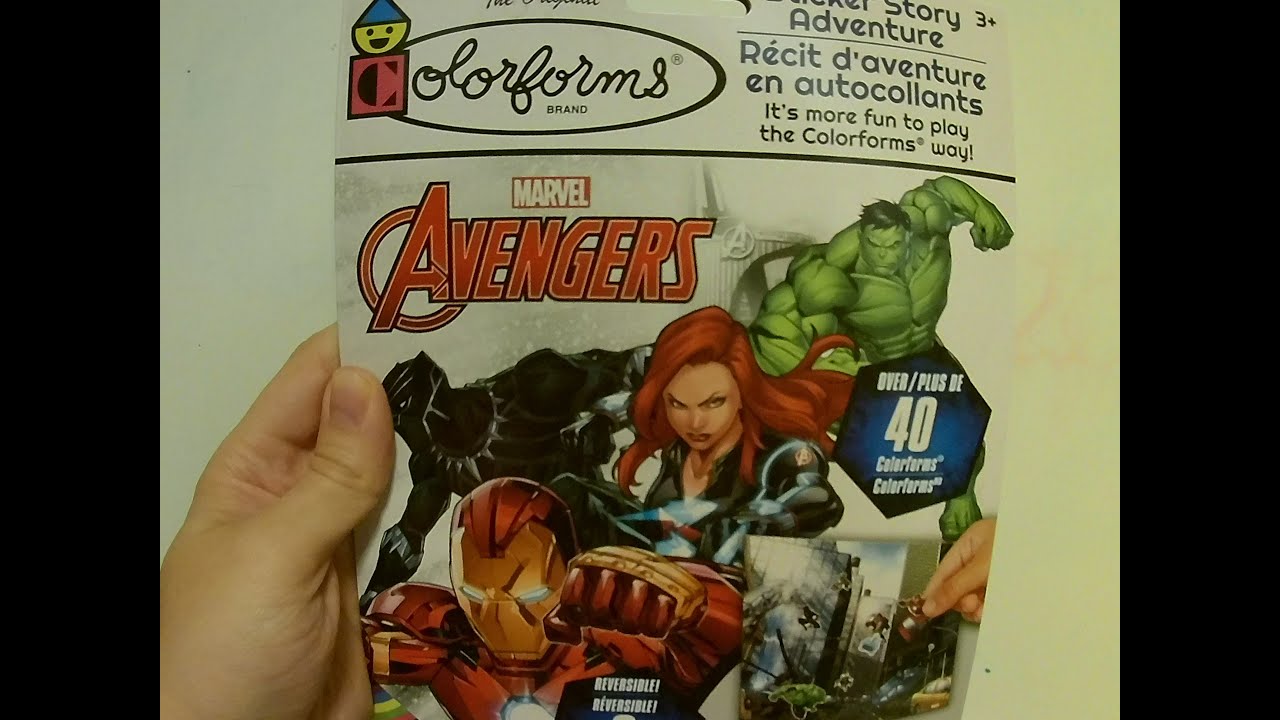 Marvel's Avengers Colorforms Unboxing - YouTube