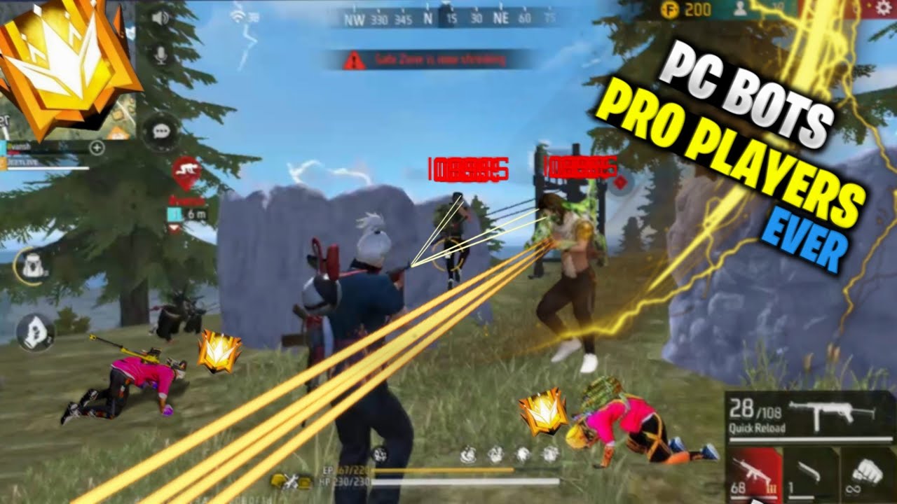 PC BOTS PLAYING LIKE PRO PLAYER😱 || DUO VS SQUAD || GARENA FREE FIRE ...