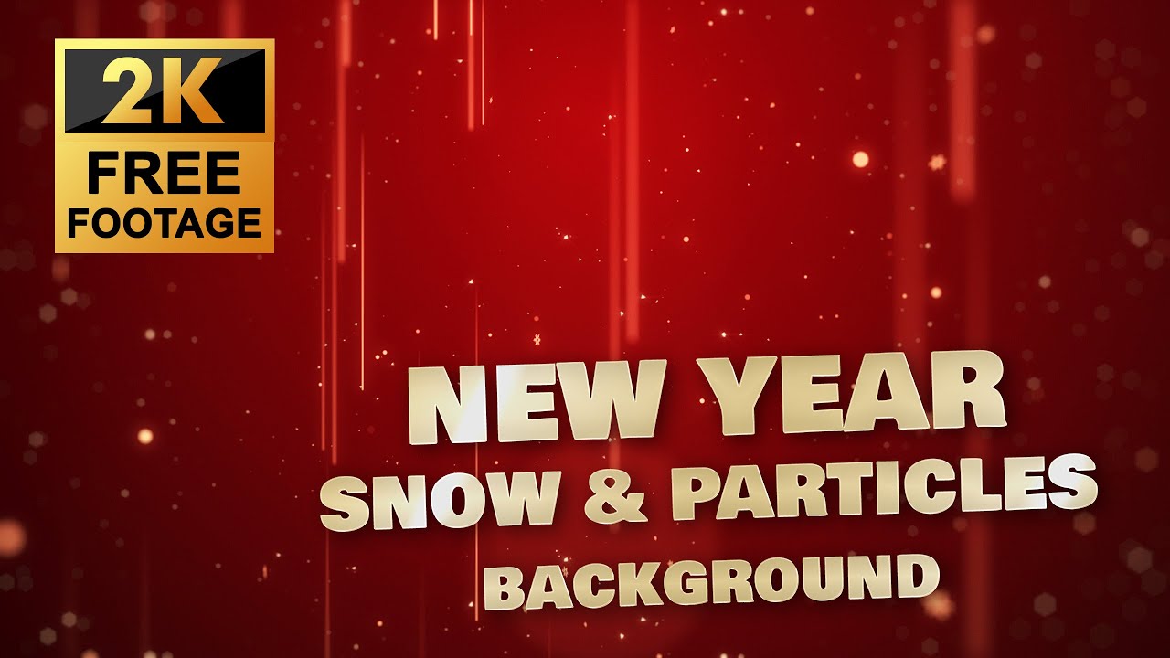 New Year snow and particles background - YouTube