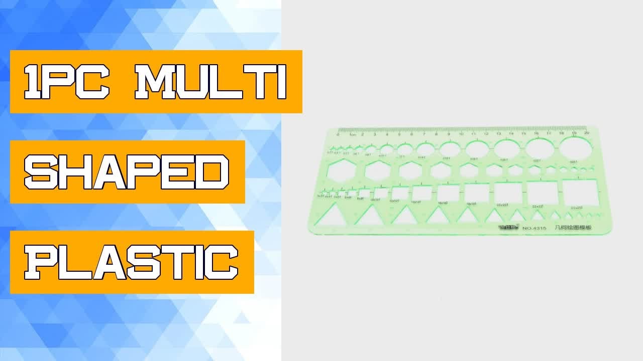 1pc Multi Shaped Plastic Circles Squares Geometric Painting Drawing ...