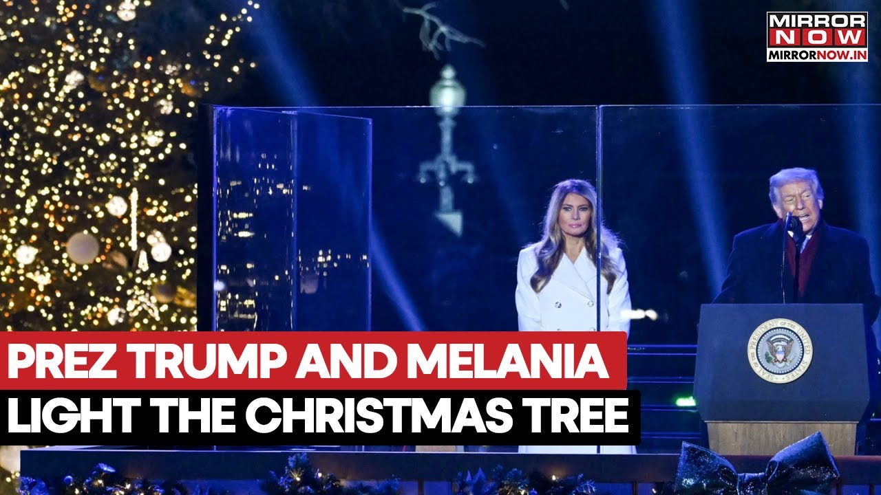 US President Donald Trump And Melania Trump Light Up The Christmas ...