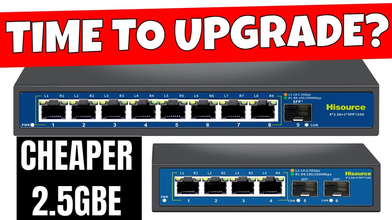 NEW Hisource Nicgiga Cheap 2.5GB + SFP Ethernet Network Switches - Time ...