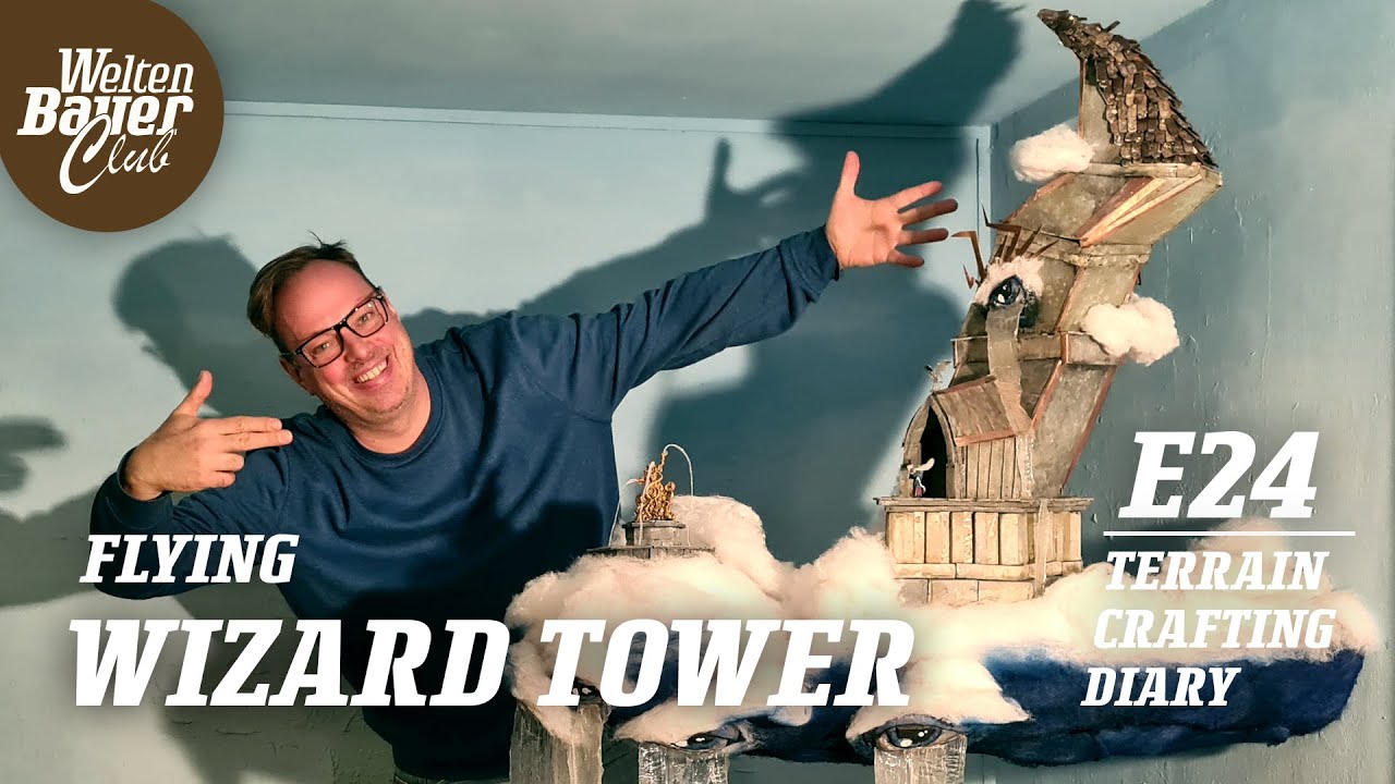 Flying WIZARD TOWER - this thing is big ;) - YouTube